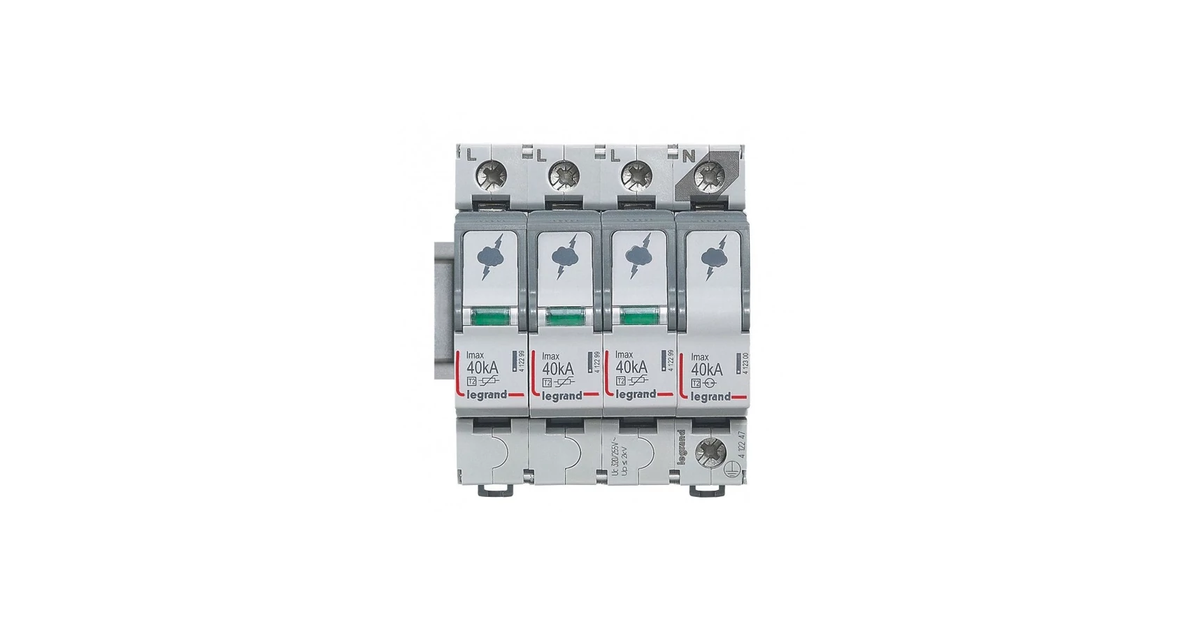 Legrand 3P+N T2 40kA túlfeszültség-levezető - Legrand - Maxsolar Webáruház