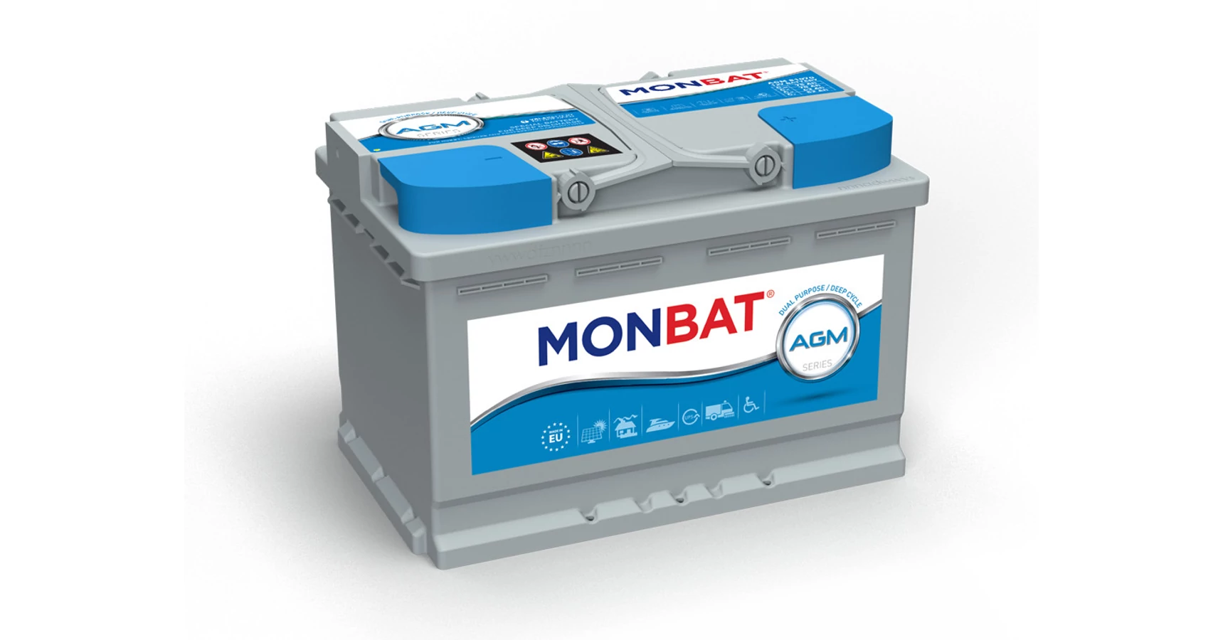 MONBAT AGM DEEP CYCLE 75AH ZSELÉS MUNKA AKKUMULÁTOR (ZÁRT ...