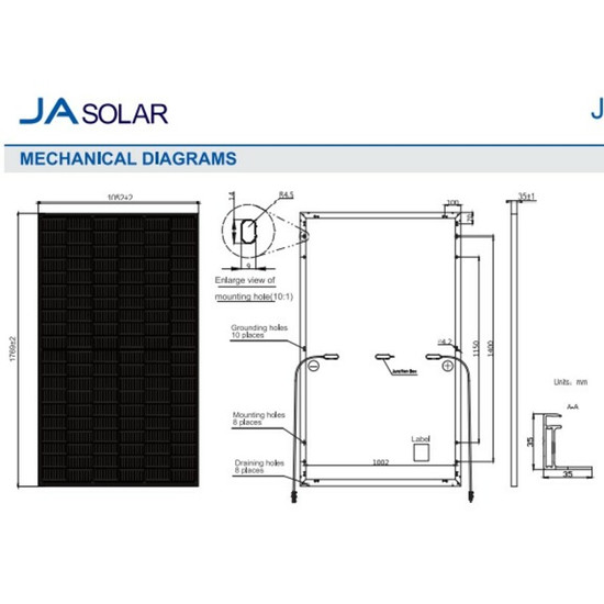 JA Solar 370W Monokristályos napelem panel (fekete) - JA Solar ...